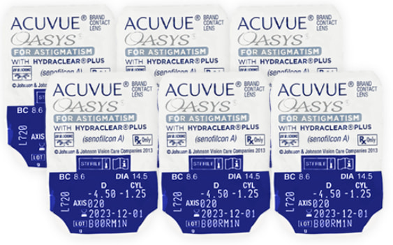 Lentes de contato Acuvue Oasys para Astigmatismo | newlentes
